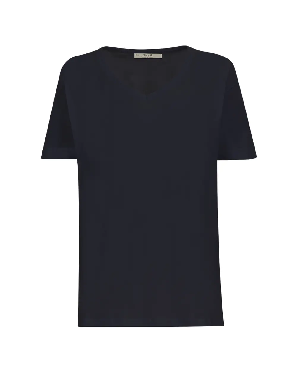 Crew Neck Knitted Fabric Basic T Shirt Secilstore