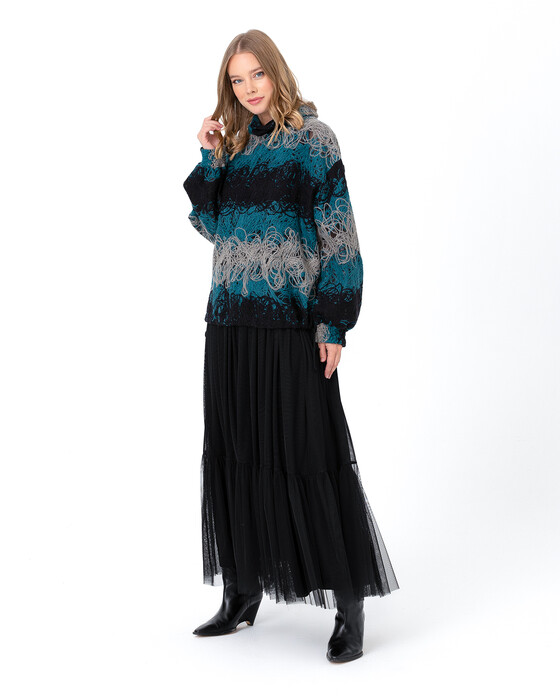 SCL SWAN NECK MAXI DRESS SUIT - SecilStore