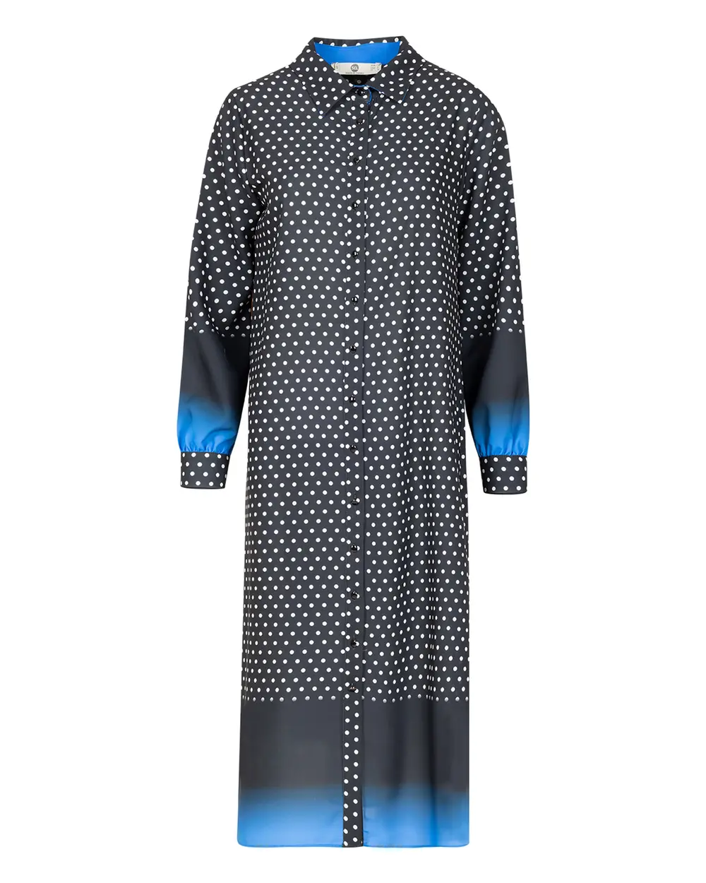 Satin Woven Polka Dot Tunic - SecilStore Satin Woven Polka Dot Tunic - SecilStore