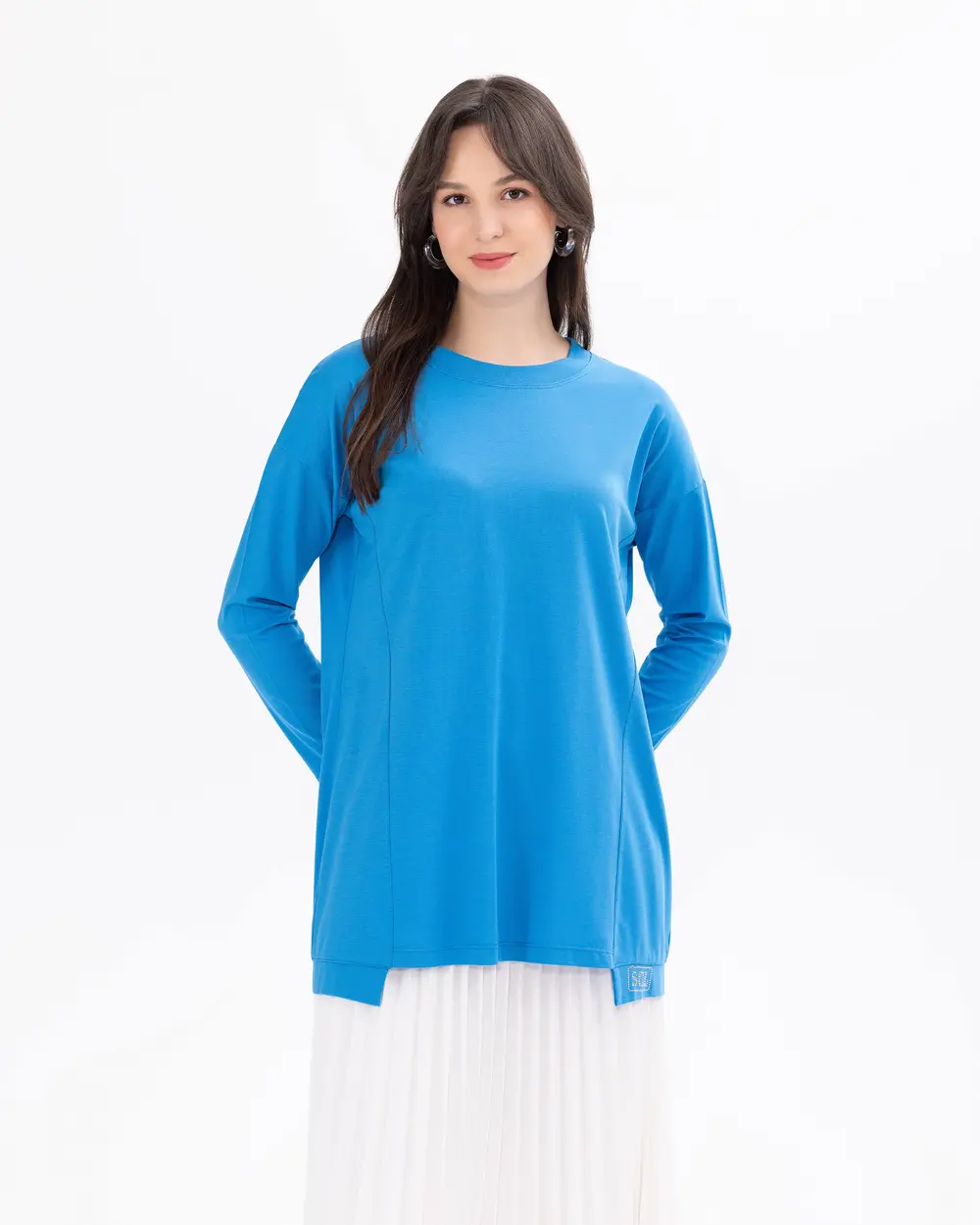 Zero Neck Knitted Fabric Basic Tunic - SecilStore