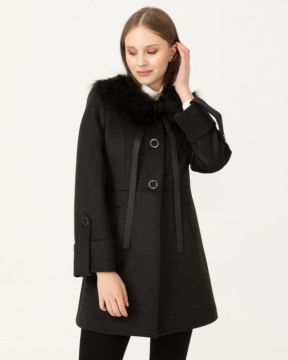 COAT WITH FOLDED SLEEVES - SecilStore