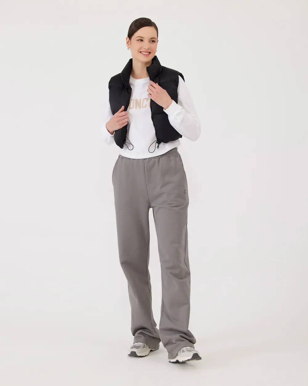 Crop Zipper Puffer Vest - SecilStore